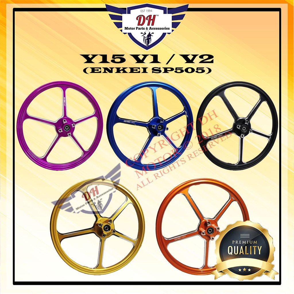 Y150 ZR V1 / V2 ENKEI SP505 FG505 SPORT RIM (BUSH AND BEARING) 5 SPOKE FORGED 160 X 185 X 17 / ...