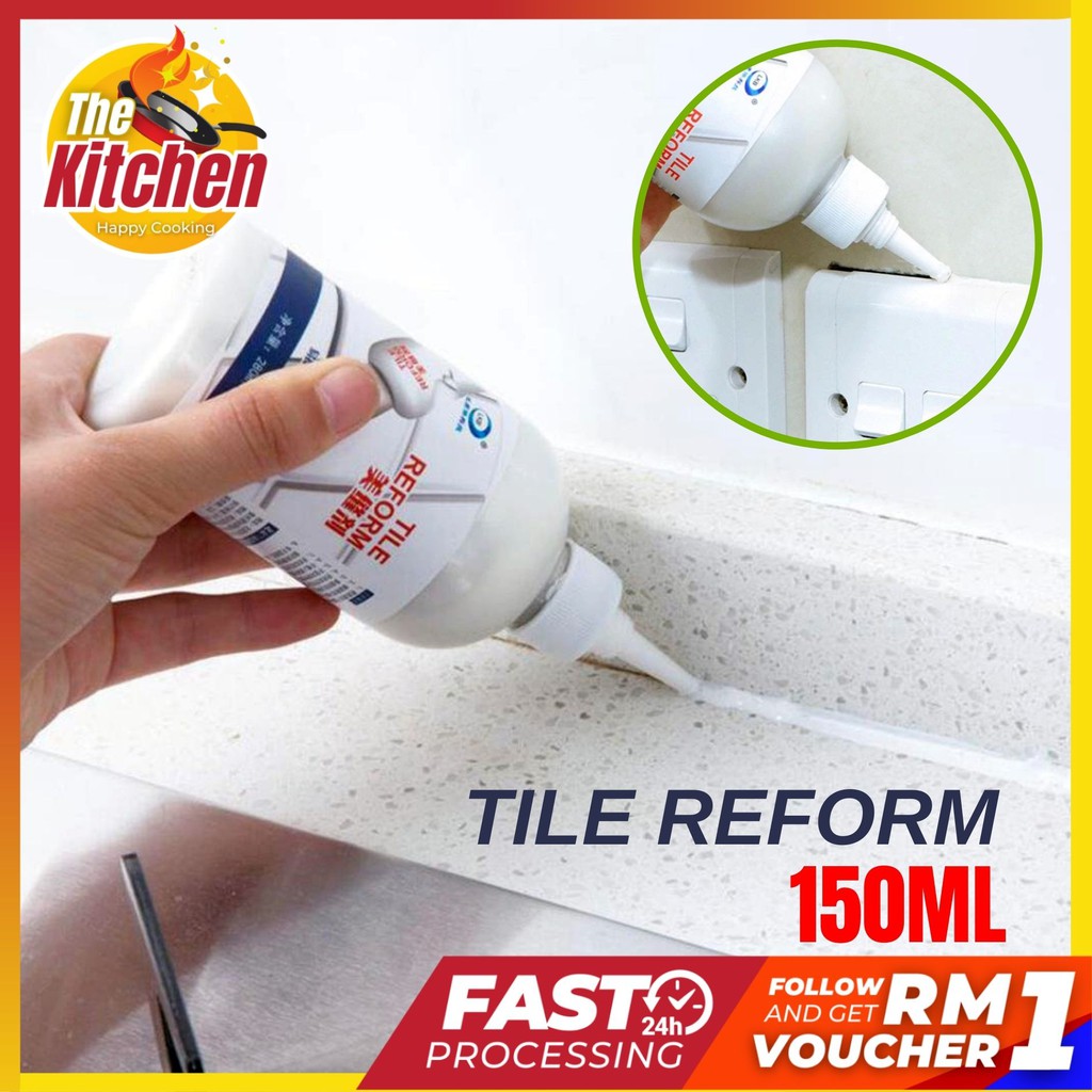 Tile Reform Grouting Anti-Fungus Fix Waterproof 150ml 瓷砖美缝剂 | Shopee ...