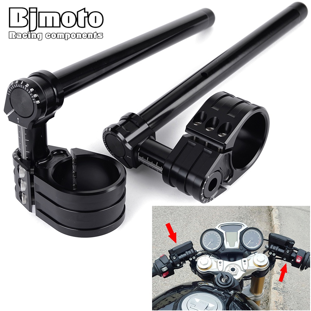 22mm 7/8'' CNC Racing Adjustable Clip-On Handlebar For Honda CBR600 ...