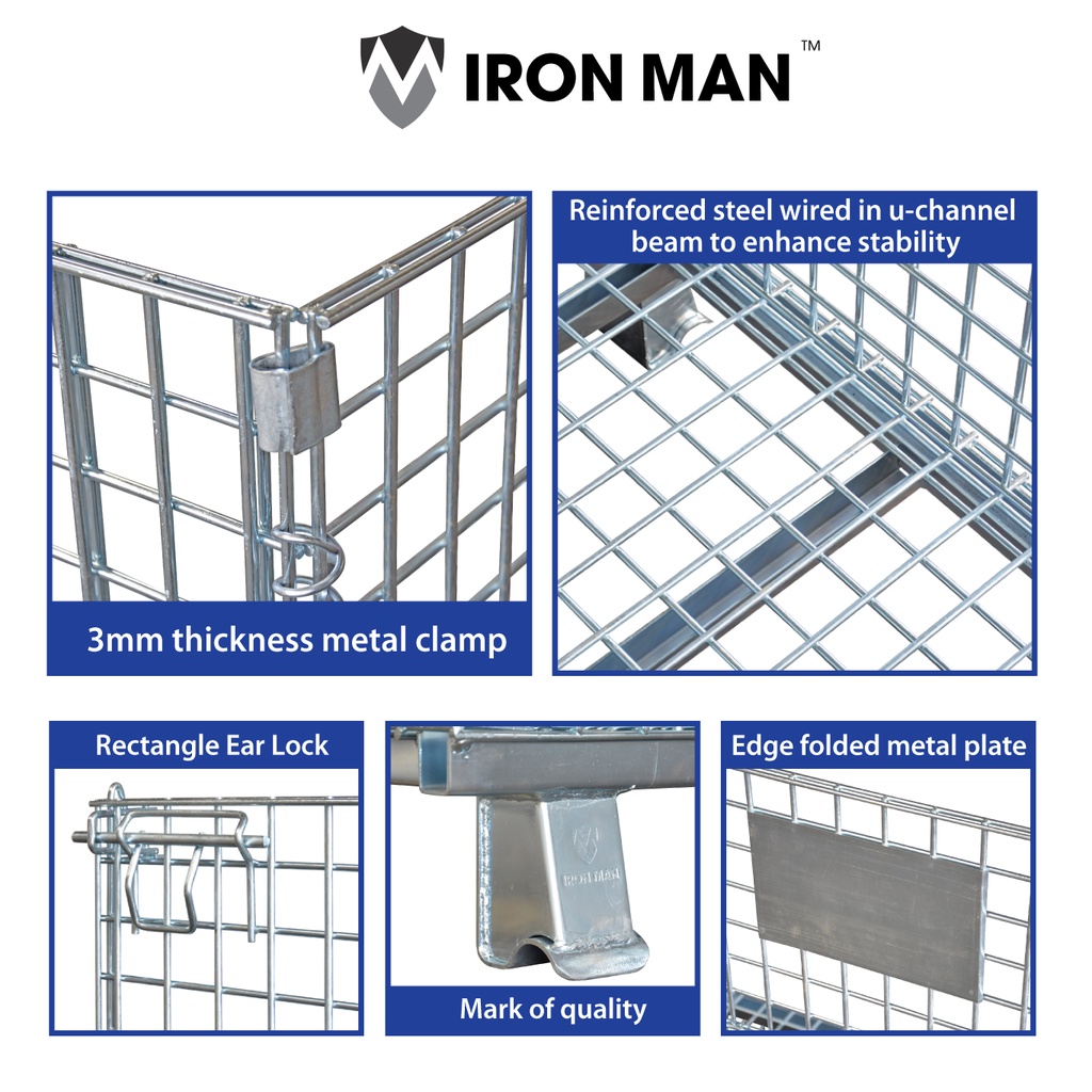 TTF Rack™ (IRON MAN PALLET MESH) PM3/ PM5/ PM7/ PM9 800KG - 1500KG ...