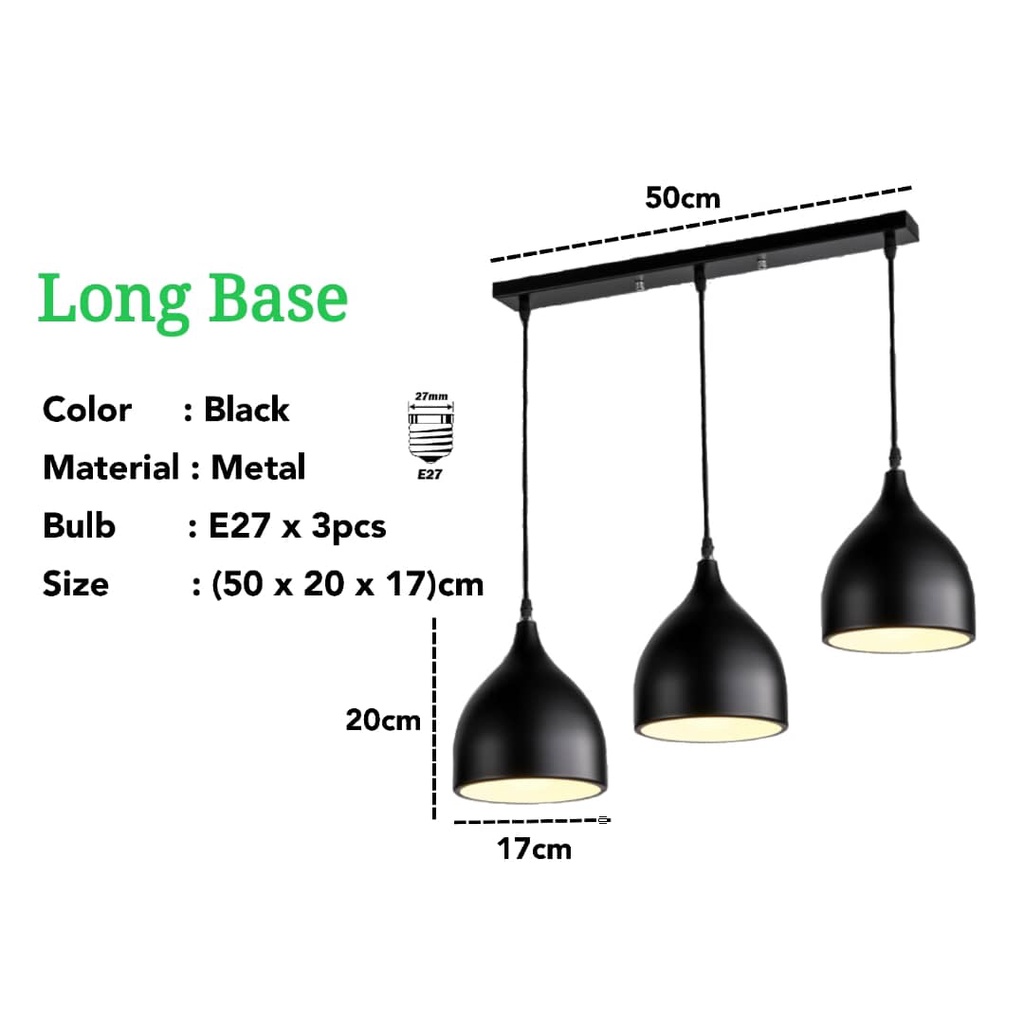 Dining Pendant Light Modern Design Lampu Siling Hanging Lamp Decorative ...