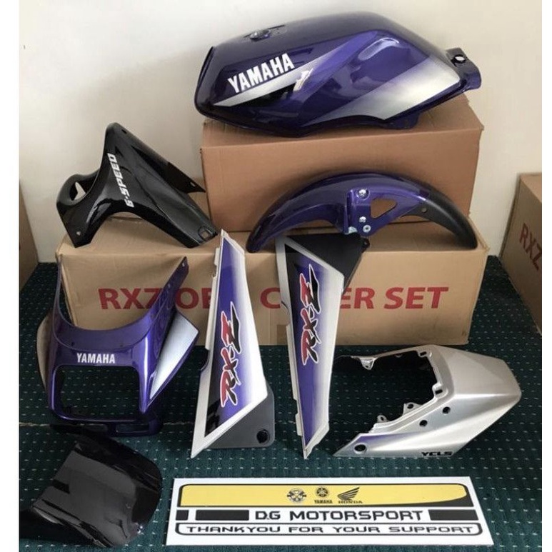 OEM BODY COVER SET RXZ 135 BOSCH MILI MODEL 7 DVC PURPLE / DBC BLUE ...