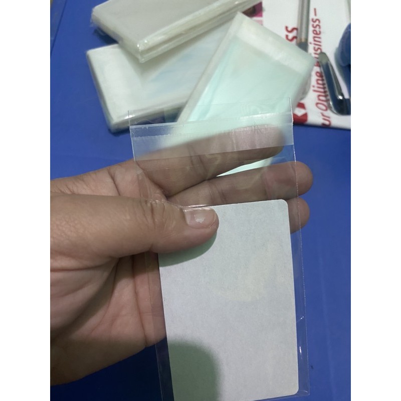 OPP plastic high quality with adhesive for ATM size ref magnet | Shopee ...
