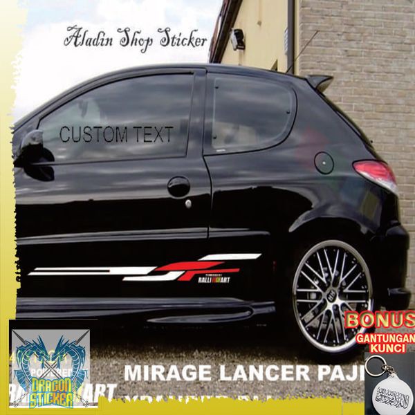 Sticker list stripe mitsubishi mirage lancer xpander universal Dragon ...