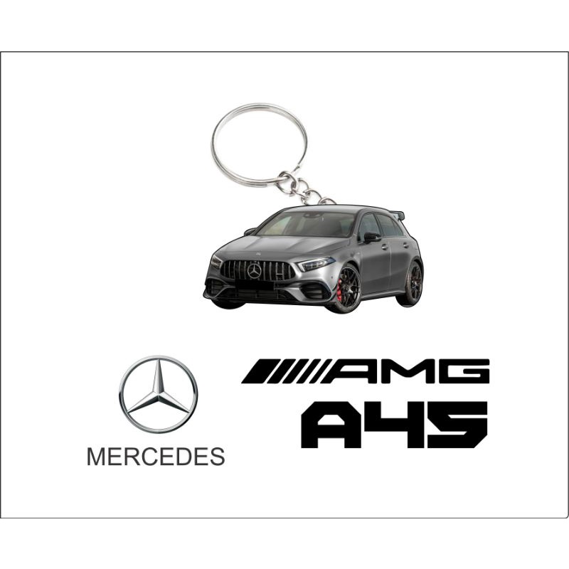 Mercedes AMG a45 grey keychain 2d | Shopee Malaysia