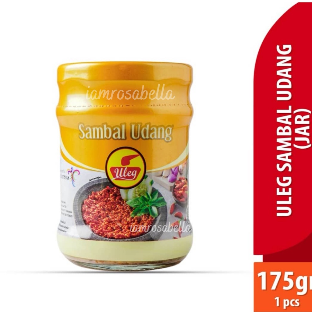 Ready to Eat ULEG 𝐒𝐚𝐦𝐛𝐚𝐥 𝐔𝐝𝐚𝐧𝐠 Jar Bottle 175g Sedia Makan Sambal ...