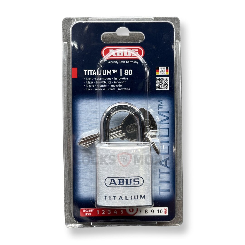 100% Original Abus 80TI 40mm 50mm Padlock with Key Aliked System | Shopee Malaysia