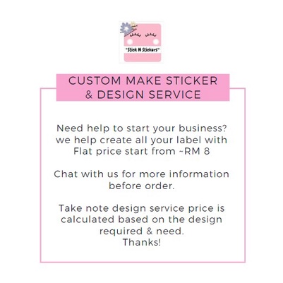 Custom make stickers & logo service | Shopee Malaysia