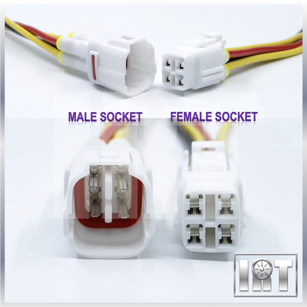 4 Pin Headlamp Projector Socket Vios Toyota Fuel Pump Kembara Kereta ...