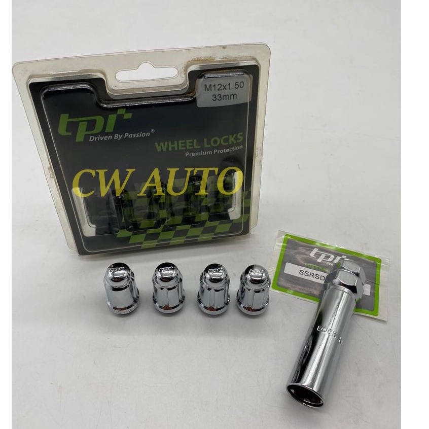 TPI Tayar Lock Nut Wheel Lock Nut 100% Made In Taiwan M12 x 1.5 33mm ...