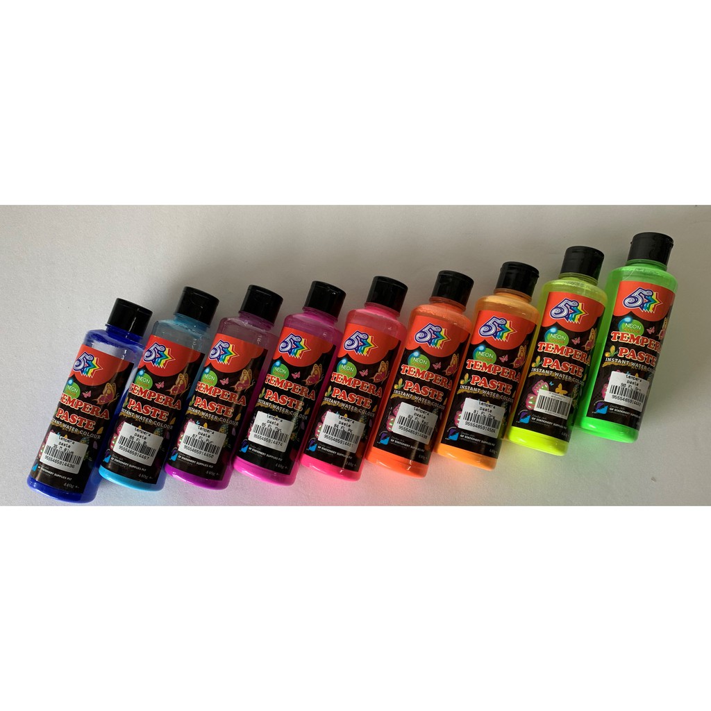 Tempera Paste 400ML neon colour (9 Colours Available) | Shopee Malaysia