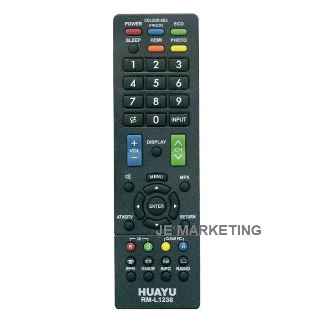 Sharp LED/ LCD TV Remote Control RM-L1238 (Replacement) | Shopee Malaysia