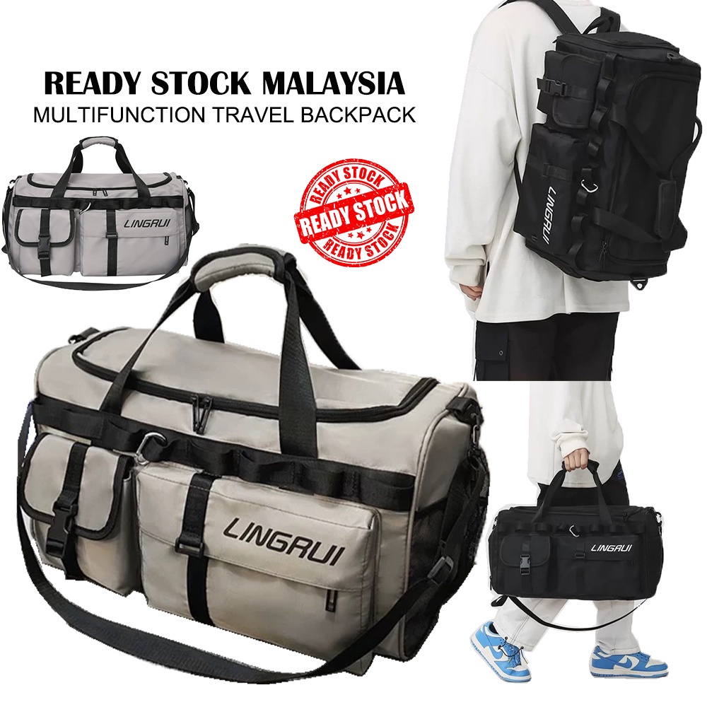 Beg Balik Kampung Large Capacity Duffel Backpack Travel Bag Backpack ...