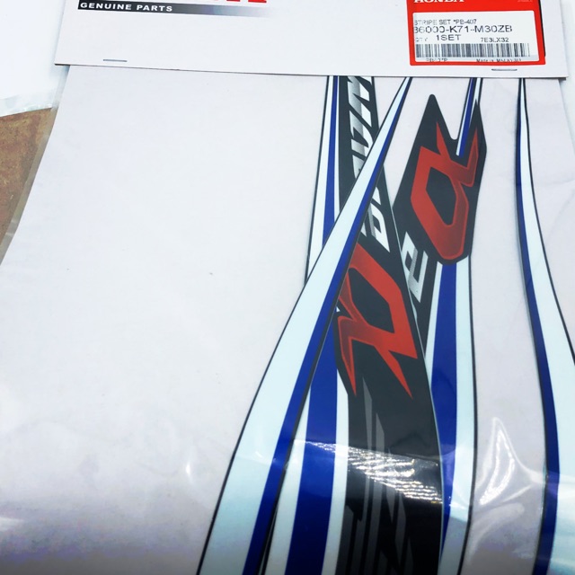 Pearl Nightfall Blue - Honda Alpha v1 ORIGINAL Sticker Set | Shopee ...