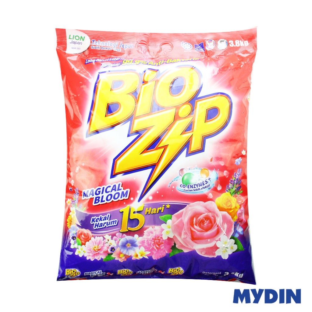 Bio Zip Detergent Powder Magical Bloom (3.8kg) | Shopee Malaysia