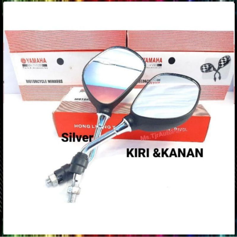 SIDE MIRROR SILVER YAMAHA Y110/Y125/Y125ZR/SRL110/LC135 & Y15ZR ...