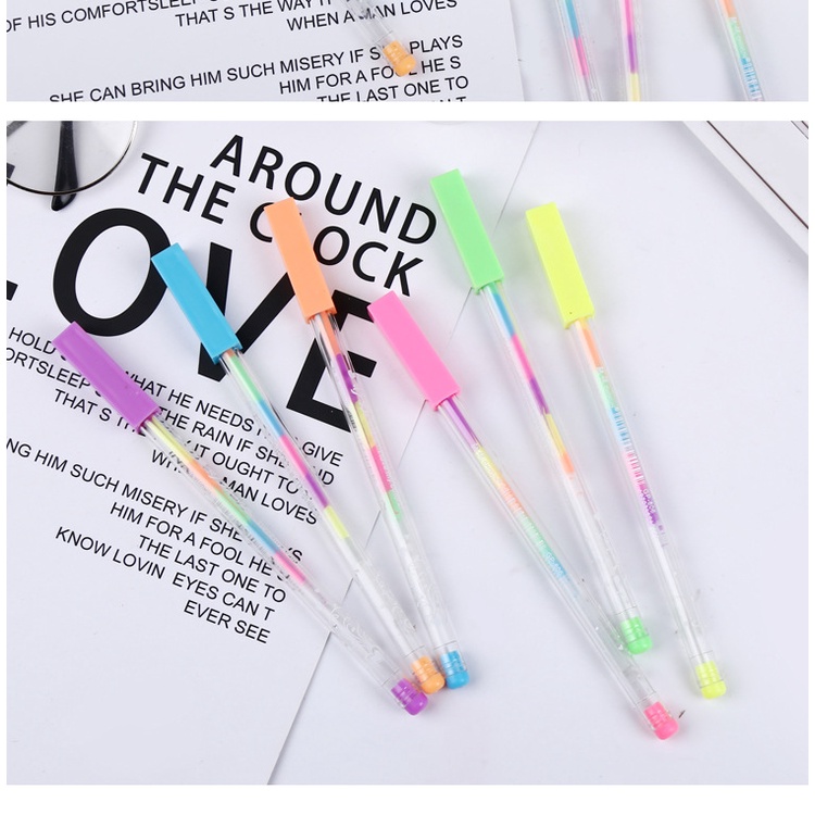 Multicolour Pen 0.8mm Ink Colour Changing Fun Writing Pen/RAINBOW PEN ...
