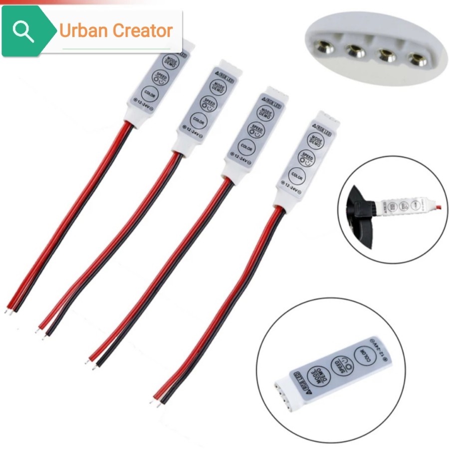 Rgb Mini Controller Module RGB Controller Mini Led Strip Flexible 4 pin ...