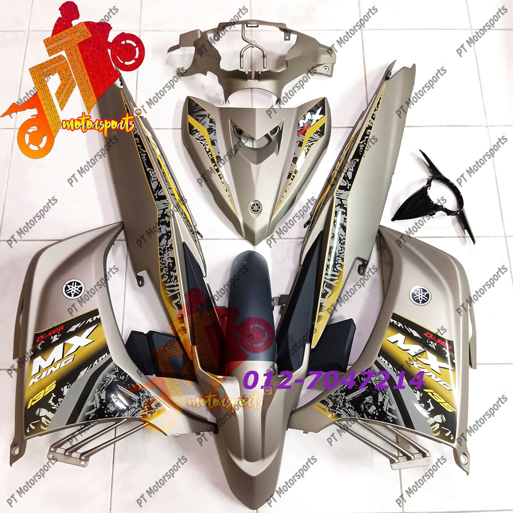 Yamaha LC 135 Cover Set Bodyset Matt Gold Exciter 79 MX KING GOLD V2 V3 ...