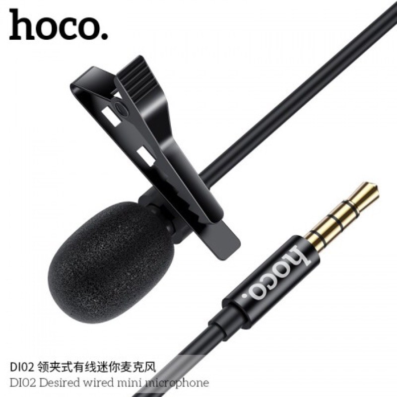 Original HOCO DI02 Desired Wired Mini Microphone | Shopee Malaysia