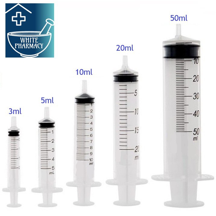 Disposable Syringe Without Needle (Luer Slip/Luer Lock) [3ml/5ml/10ml/20ml/50ml] | Shopee Malaysia