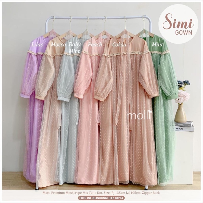 Simi GOWN by MOLLI | Shopee Malaysia