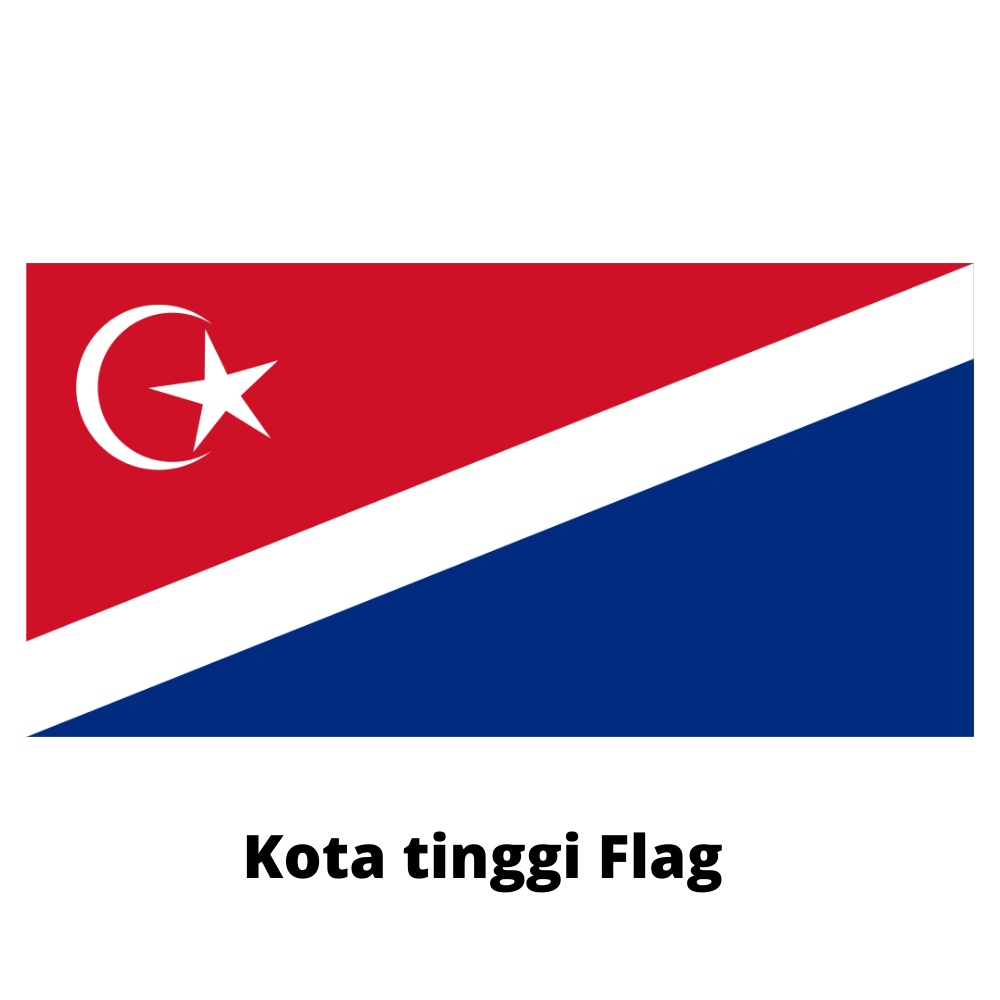 3'X6' BENDERA DAERAH JOHOR BAHRU,KOTA TINGGI,PONTIAN,KULAI DISTRICT NYLON/POLYSTER FLAG | Shopee ...