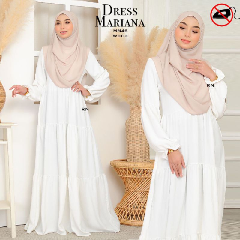 DRESS MARIANA 6.0 - Dress Muslimah Jubah Muslimah Umrah Haji Jubah ...
