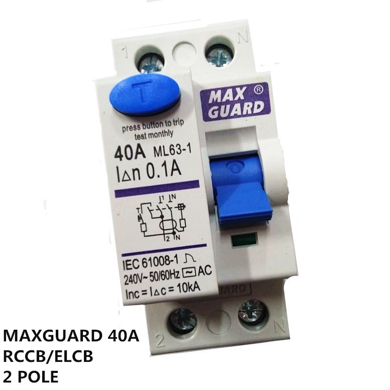 Ori Sirim Maxguard Elcb 40A / 63A RCCB Miniature Circuit Breaker 1/3 ...