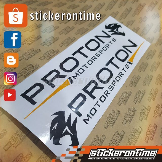Car SideDoor Sticker Set utk Proton Pesona BLM IRIS Neo Satria Gen2 ...
