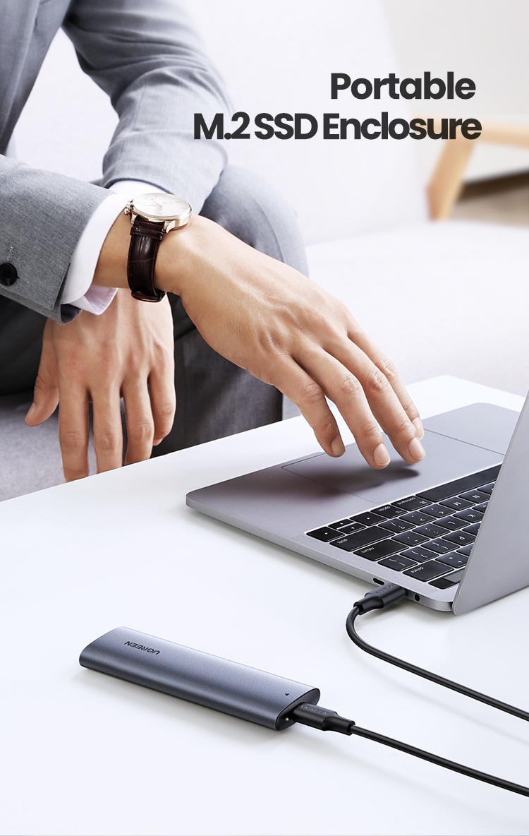 UGREEN SSD Case 10Gbps NVMe M2 SSD Case For PCIe SATA To USB SSD Case ...