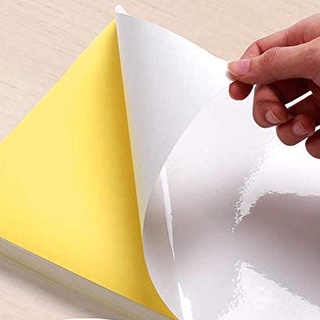 A4 100 PCS GLOSSY / MIRRORKOTE STICKER 100 SHEETS STICKER PAPER ...
