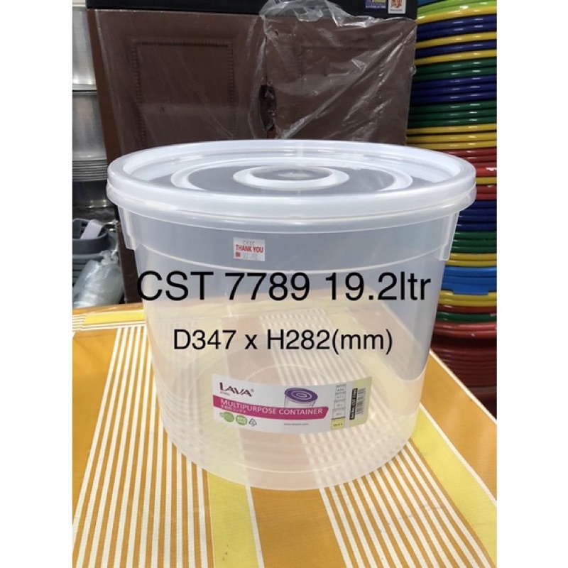 LAVA Transparent Air Tight Multipurpose Round Container Food Storage ...