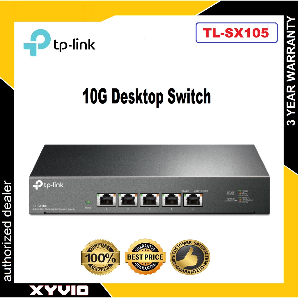 TP-LINK TL-SX105 5-Port 10G Desktop Switch | Shopee Malaysia