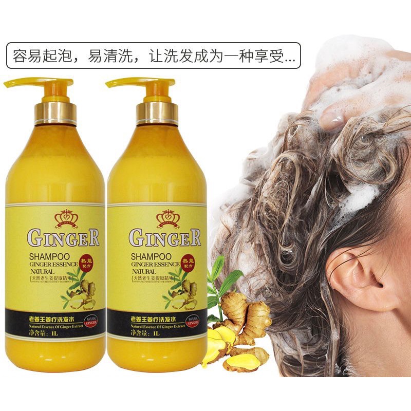 Ginger Essence Natural Extract Shampoo 1000ml | Shopee Malaysia
