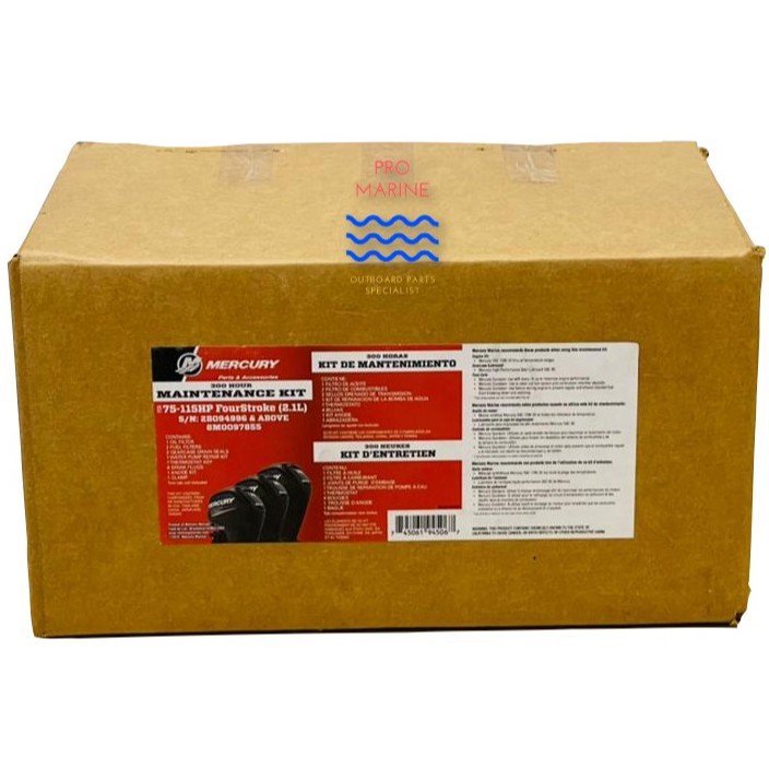 ORIGINAL MERCURY 115HP Fourstroke SEAPRO 300 HOURS SERVICE KIT P/N ...