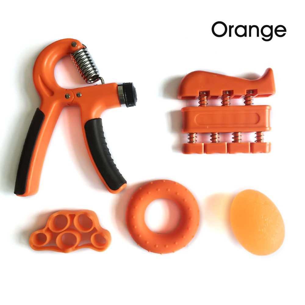 5pcs/set Gym Fitness Adjustable Hand Grip Set Finger Forearm Strength ...