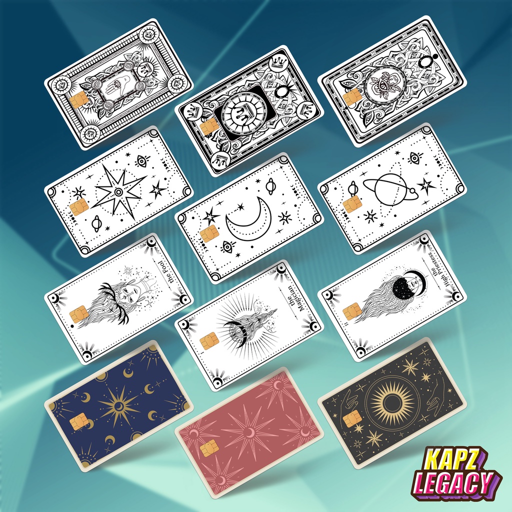 KapzLegacy Tarot ATM Bank Sticker Card Cover Access Touch n Go Skin ...