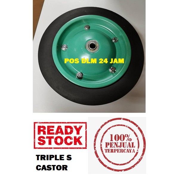 12inch x 2inch Steel Rim Solid Wheel Barrow Rubber Heavy-duty tayar ...