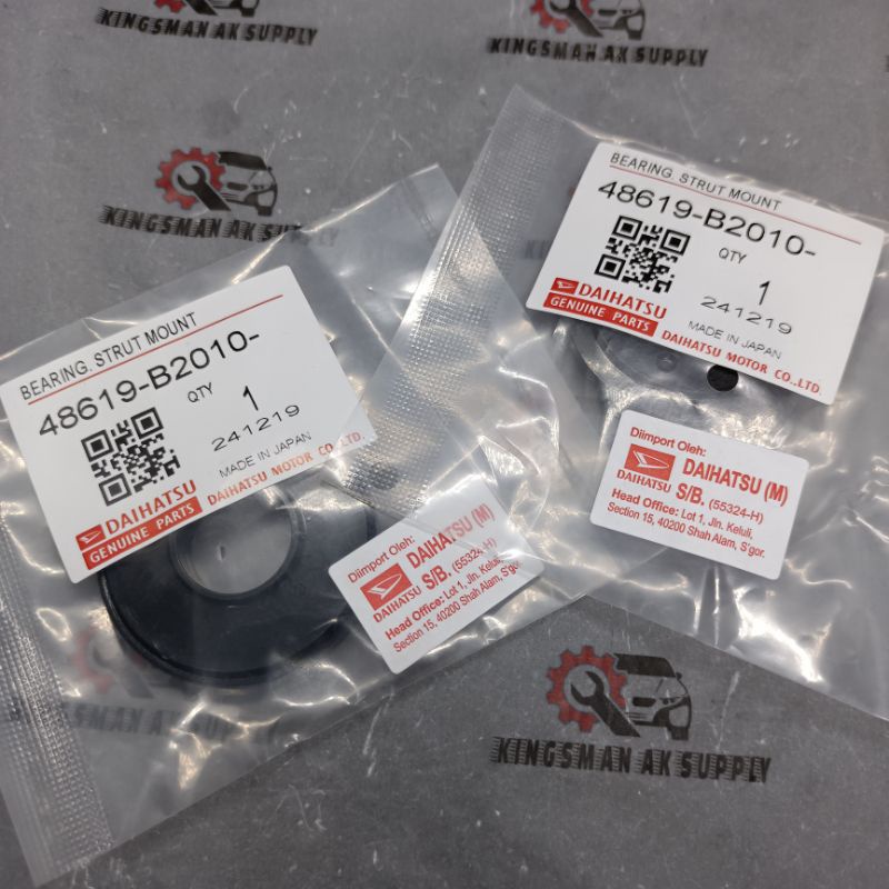 ORIGINAL 1PAIR 2PCS FRONT ABSORBER MOUNTING BEARING PERODUA MYVI AXIA ...