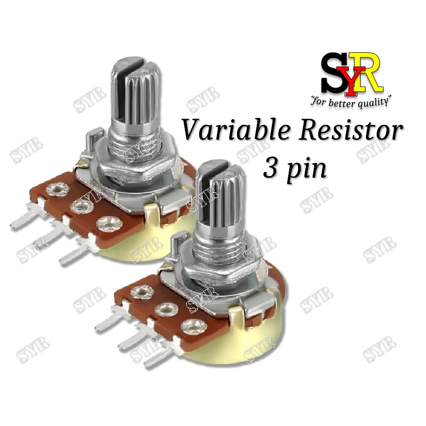 Variable Resistor 1K Ohm - 1M Ohm Rotary Potentiometer Single Turn ...