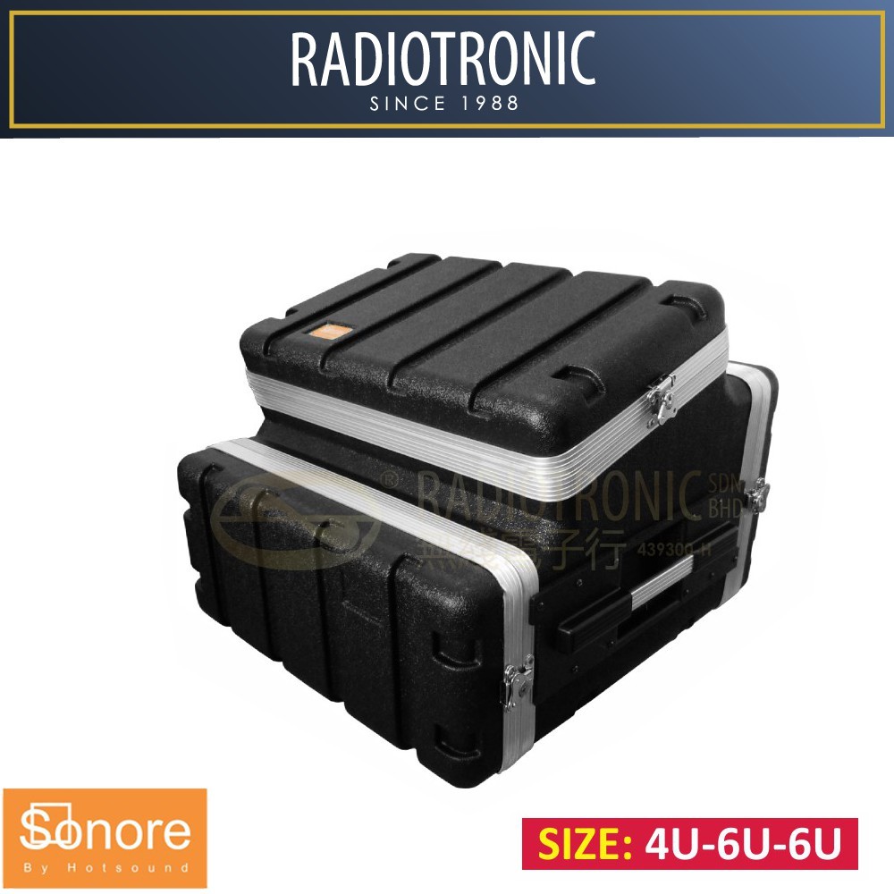 Sonore Hotsound 4U 6U 6U ABS Rack Case Tilted Lighting Console ABS-46T ...