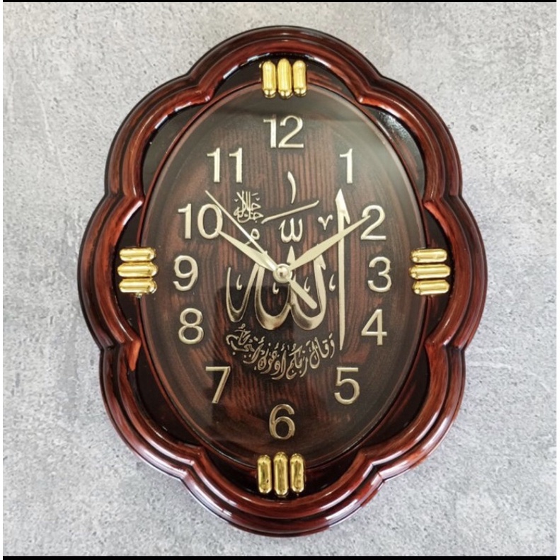 KAYU Nikko NK-8196 Wooden Calligraphy Wall Clock Minimalist Wall Clock ...