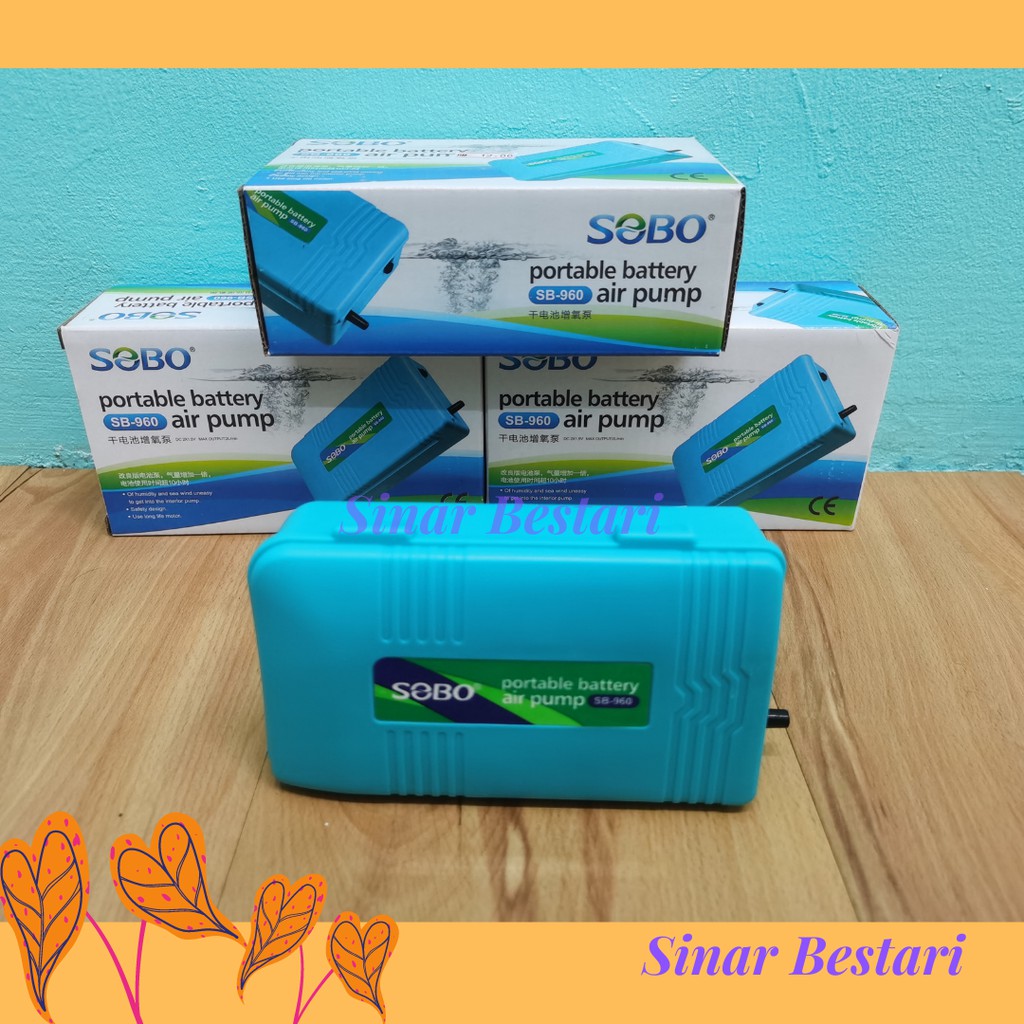 Original Malaysia Socket Sobo Air Pump Pam Fish o2 oksigen oxygen ...