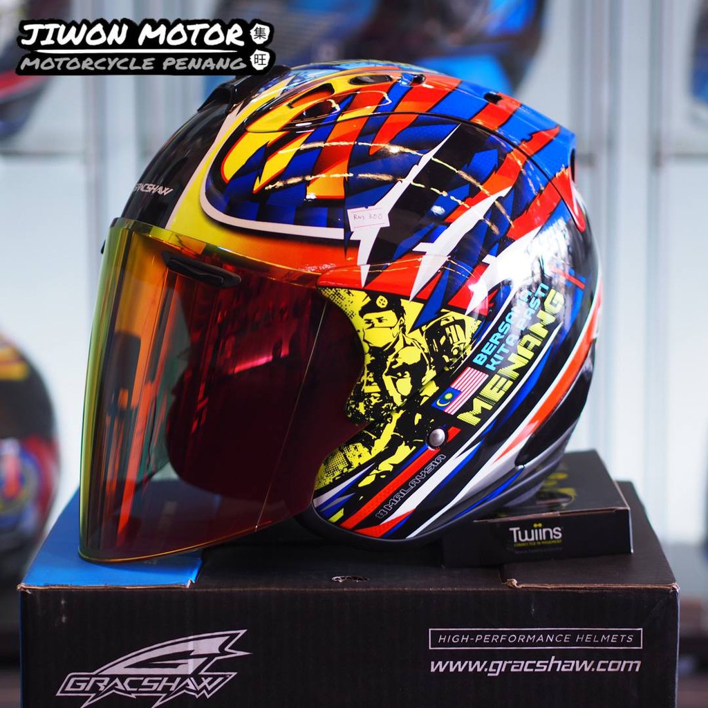 GRACSHAW FRONTLINERS HELMET🇲🇾 GRIXENT KITA JAGA KITA | Shopee Malaysia