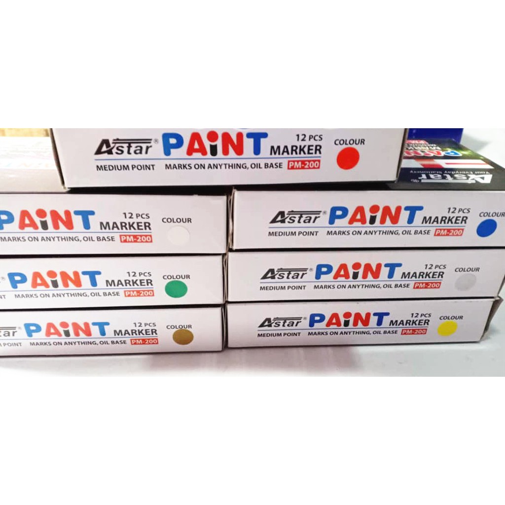 Astar Paint Marker Medium Point PM200 | Shopee Malaysia