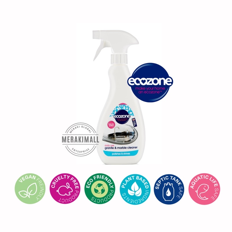 Ecozone Fast Dry Action Granite and Marble Cleaner Spray Daily Use ...