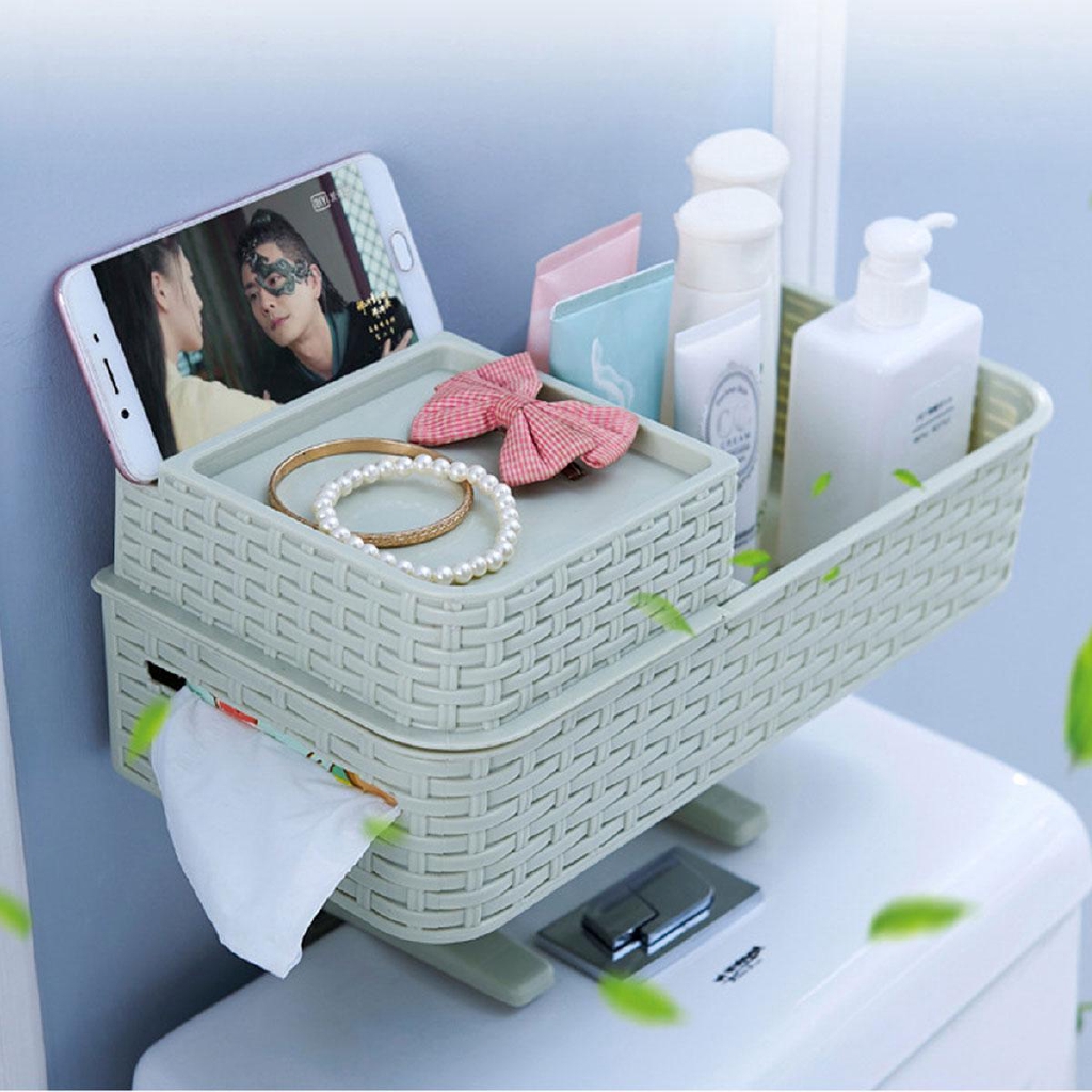 Organizer Shower Shelf Basket Rack Caddy Home Bathroom Tool Toilet Wall ...