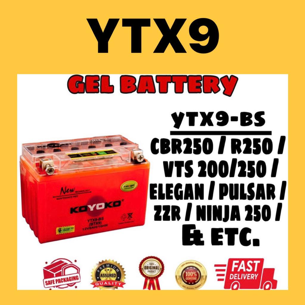 ORIGINAL KOYOKO NANOGEL BATTERY YTX9-BS YTX9 KOYOKO G2 BATTERY YTX9-BS ...