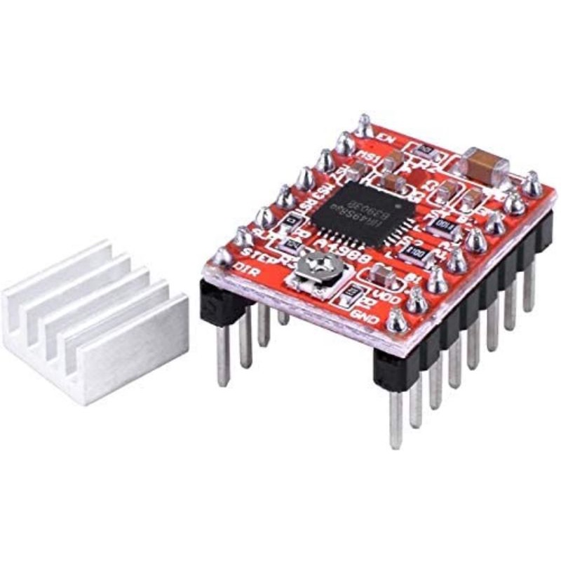 Hiletgo 1pc A4988 Stepstick Stepper Motor Driver Module Heat Sink For 3d Printer Reprap